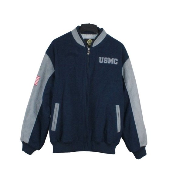 USMC | Jackets & Coats | Usmc Bradford Exchange Blue Iwo Jima Semper ...